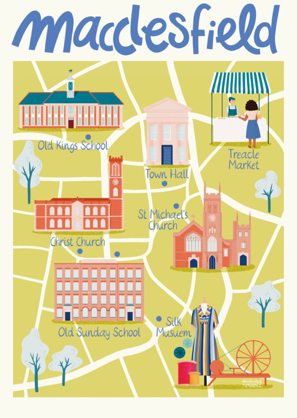 Illustrated map of London