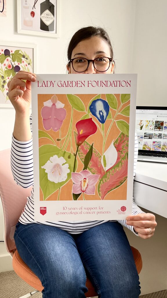 Flower Poster Illustration for the NHS and Lady Garden Foundation