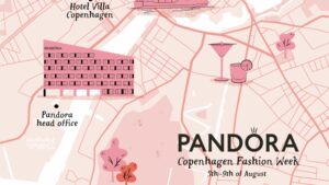 Illustrated map of Copenhagen for Pandora