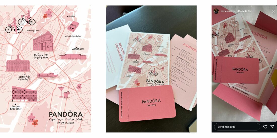 Illustrated map of Copenhagen for Pandora